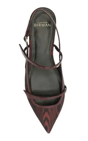ALEXANDRE BIRMAN Tita Moire Flats - Red