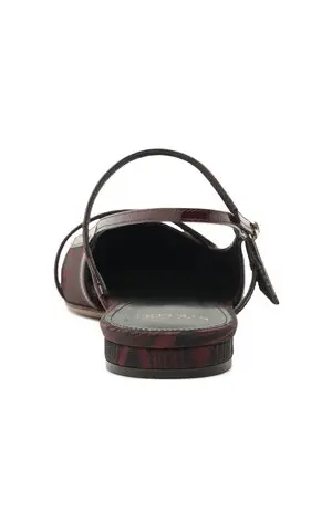 ALEXANDRE BIRMAN Tita Moire Flats - Red