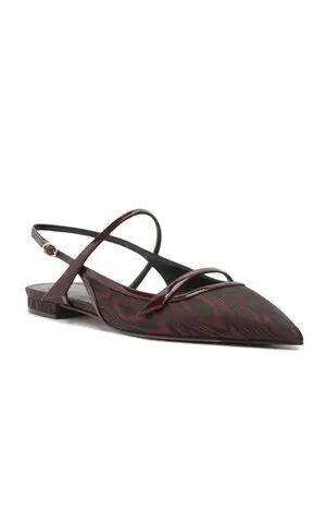ALEXANDRE BIRMAN Tita Moire Flats - Red