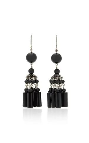 SOPHIE BUHAI Petite Flamenco Onyx Earrings - Black