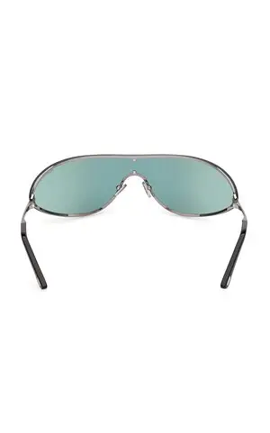 TOM FORD Brady Mask-frame Metal Sunglasses - Grey