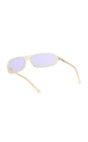 TOM FORD Addison Wrap-frame Acetate Sunglasses - Purple