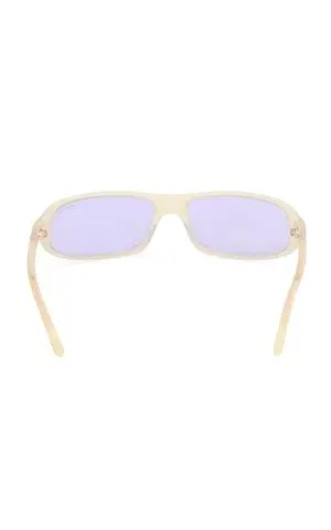 TOM FORD Addison Wrap-frame Acetate Sunglasses - Purple