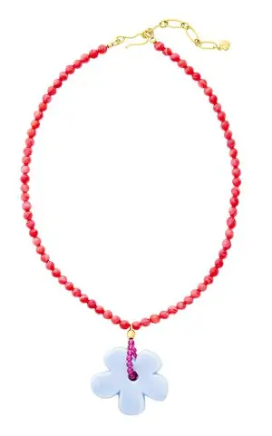 Brinker & Eliza Groovy Necklace - Red