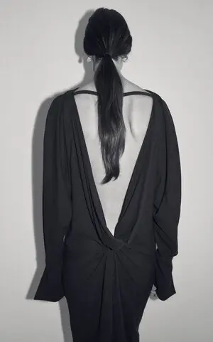 DARKPARK Meredith Cotton Maxi Dress With Wide Back