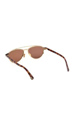 TOM FORD Anthony Aviator-frame Metal Sunglasses