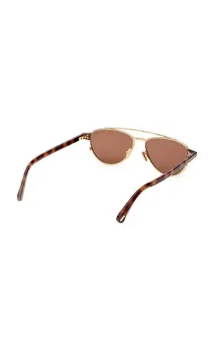 TOM FORD Anthony Aviator-frame Metal Sunglasses