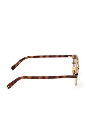 TOM FORD Anthony Aviator-frame Metal Sunglasses