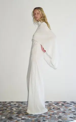 DARKPARK Karine Cotton Jersey Maxi Cape Dress