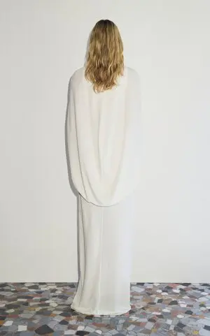 DARKPARK Karine Cotton Jersey Maxi Cape Dress