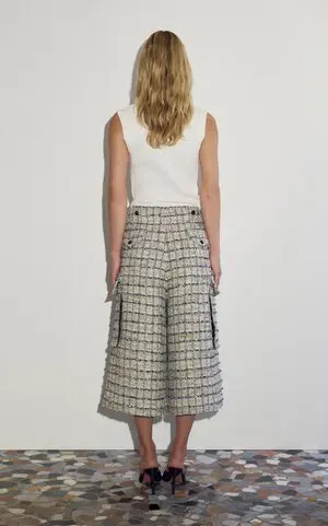 DARKPARK Naty Cotton-blend Tweed Culotte Pants