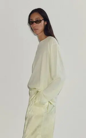 DARKPARK Andie Cotton Relax Top - Yellow