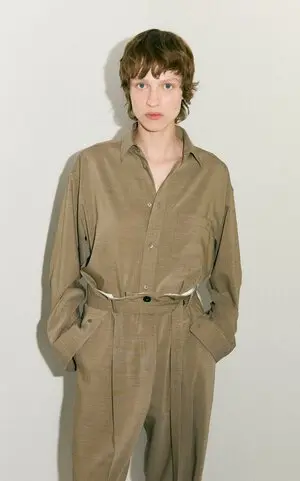 DARKPARK Anne Wool Tailored Shirt - Brown