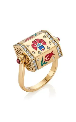 ITÄ 14k Gold "yarí" İznik Whirl Ring
