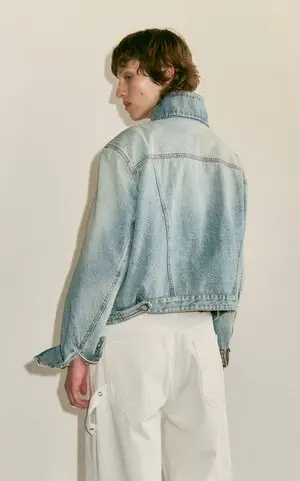 DARKPARK Ana Checked Collar Denim Jacket
