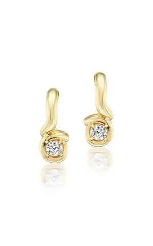 VICE VERSA 14k Yellow Diamond Earrings - Gold