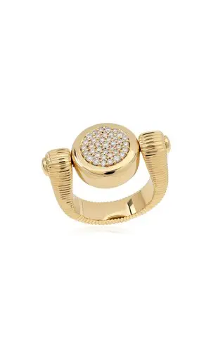 HELENA ROSE 14k Yellow Gold Chrome Tourmaline And Diamond Ring - Green