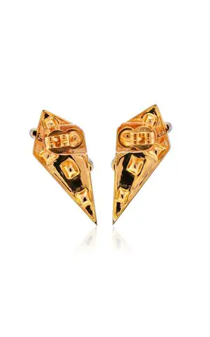 AUSTY LEE 18k Yellow Gold And Yellow Diamond Earrings