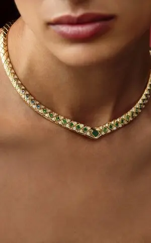 ORLY MARCEL 18k Yellow Bliss Collar Necklace