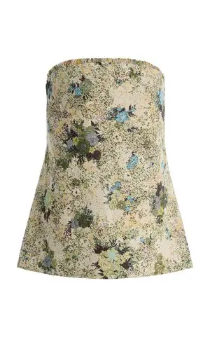 ALEMAIS Whitney Backless Jacquard Top - Multi