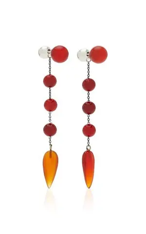 SOPHIE BUHAI Small Phoenician Carnelian Earrings