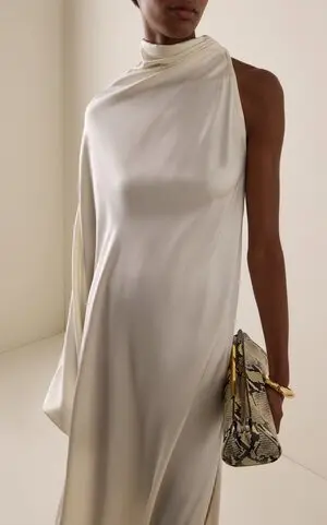 DEME Exclusive Alice Ruffled Silk Maxi Dress