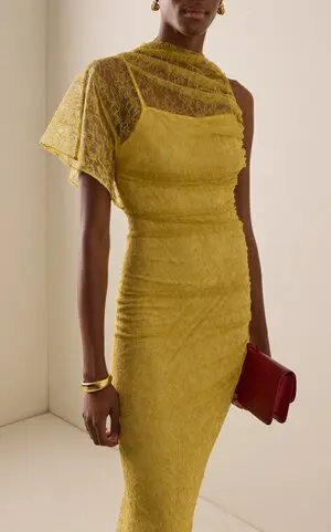 DE LA VALI Exclusive Lucho Chiffon Maxi Dress