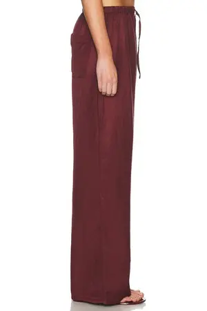 LESET Daniel Drawstring Pocket Pant - Pinot