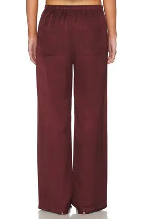 LESET Daniel Drawstring Pocket Pant - Pinot