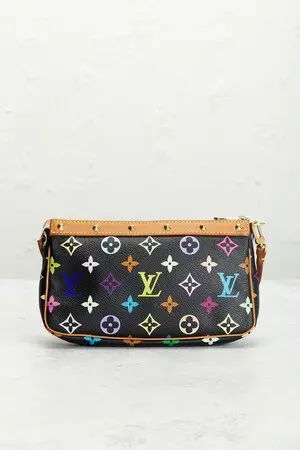 LOUIS VUITTON Monogram Pochette Accessoires Shoulder Bag In Black