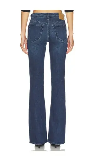 Rag & Bone Kinsley Low Rise Full Bootcut Jeans - Blue