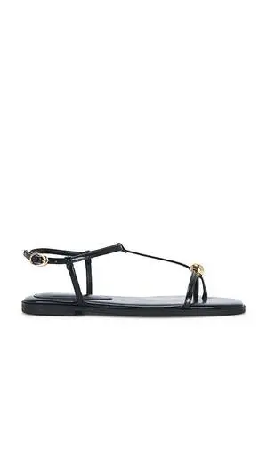 Steve Madden Ritzy Strappy Sandal With Ankle Buckle - Black