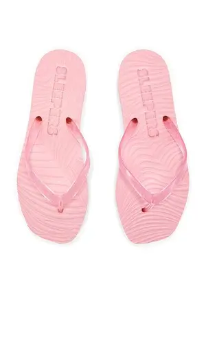 VELOUR Tapered Platform Flip Flop - Pink