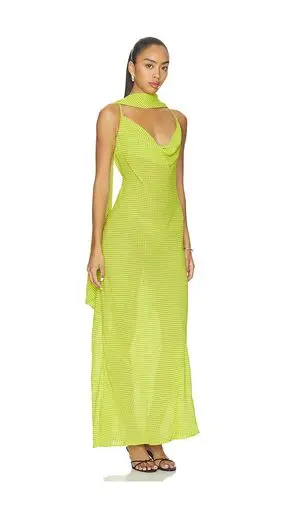 AFRM Cheryl Dress With Draped Scarf Detail