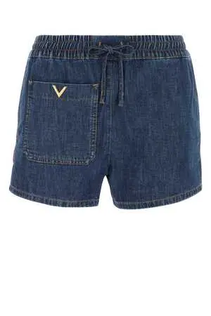Valentino Garavani Denim Shorts - Blue