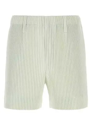 Issey Miyake Ice Polyester Bermuda Shorts - White