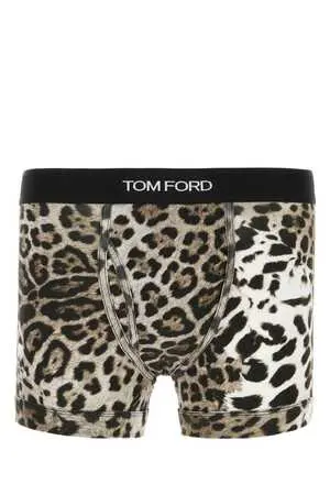 TOM FORD Printed Stretch Cotton Boxer - Multicolor