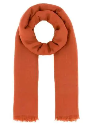 Max Mara Cotton Blend Aeremi Scarf - Orange