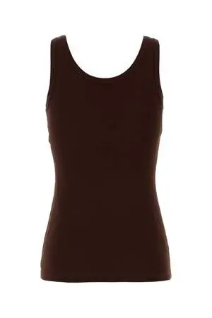Prada Chocolate Cotton Tank Top