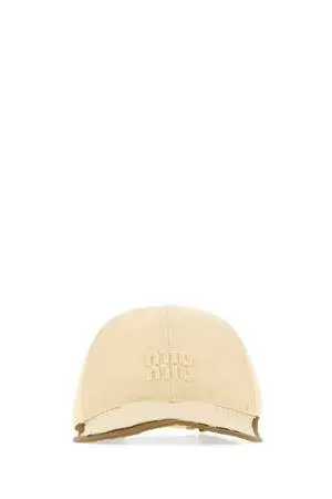 Miu Miu Cotton Baseball Cap - White