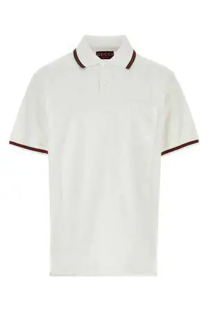 Gucci Piquet Polo Shirt - White