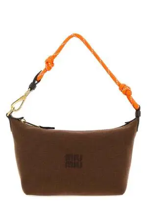 Miu Miu Gabardine Handbag - Brown