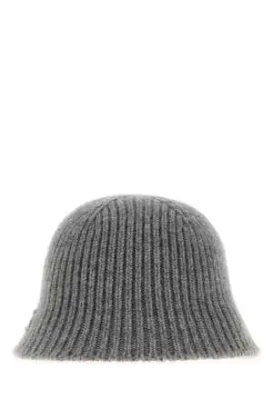 Miu Miu Wool Blend Bucket Hat - Gray
