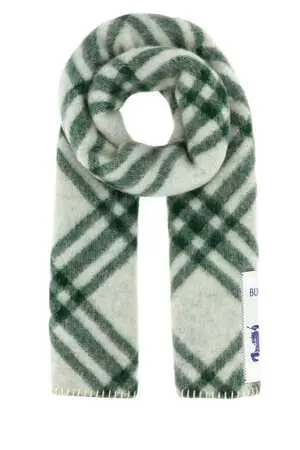 Burberry Embroidered Wool Scarf - Multicolor