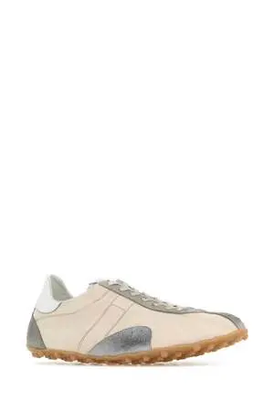 MAISON MARGIELA Two-tone Leather And Suede Sprinters Sneakers - Multicolor