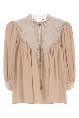 Chloé Silk Blouse - Pink