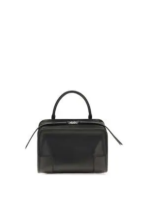 Loewe Amazona 180 Handbag In Calfskin - Black