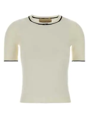 Valentino Garavani Ivory Wool Sweater - White