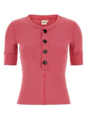 Chloé Cotton Top - Pink