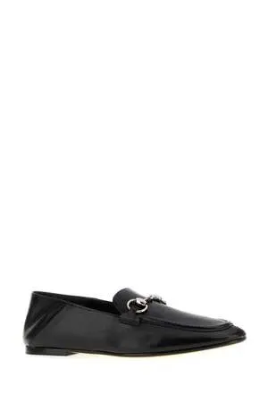 Gucci Leather Jordaan Soft Loafers - Black